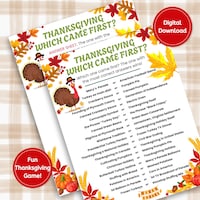 Thanksgiving Game | Who's the Biggest Turkey? | Who's Most Like the ...