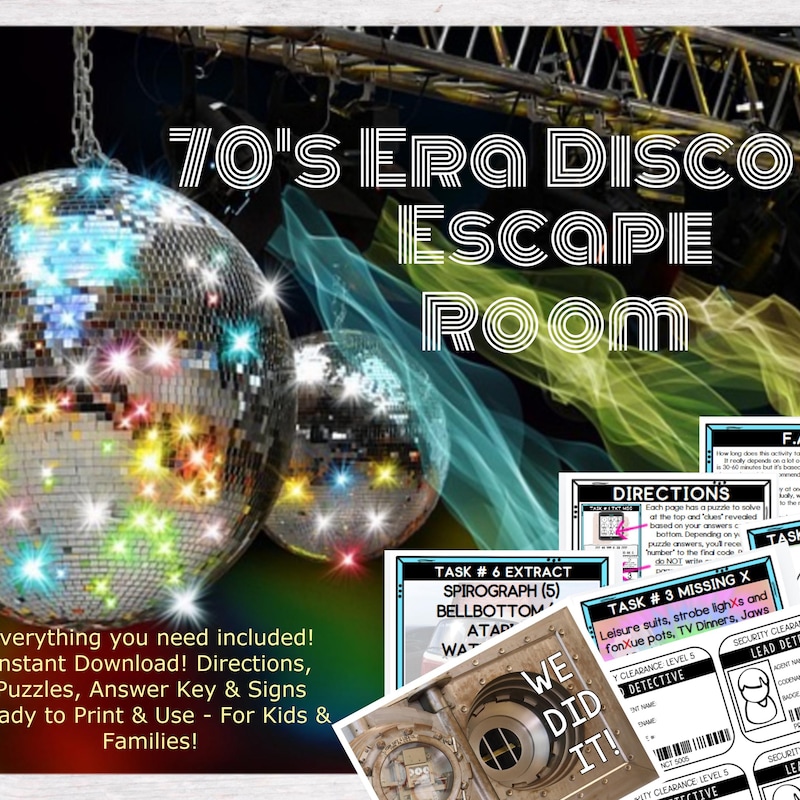 Escape Room Printable - Etsy