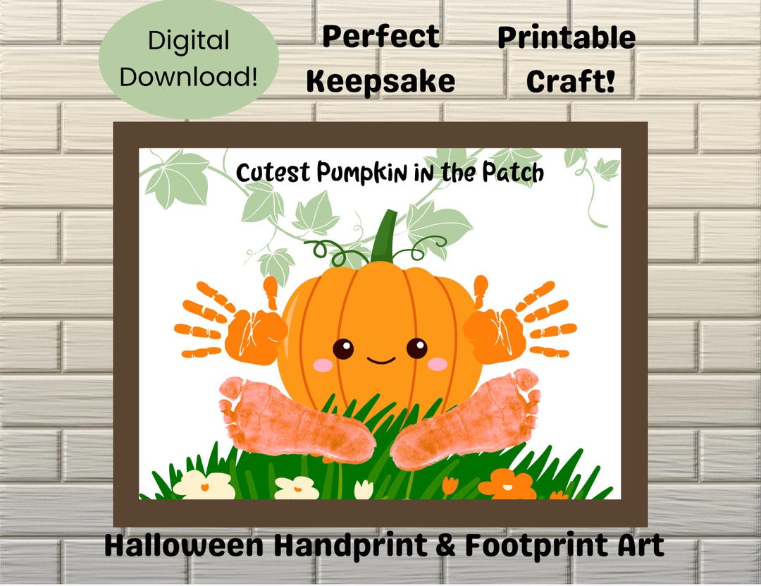 Halloween Handprint Craft, Printable Activity Babies, Toddlers DIY ...