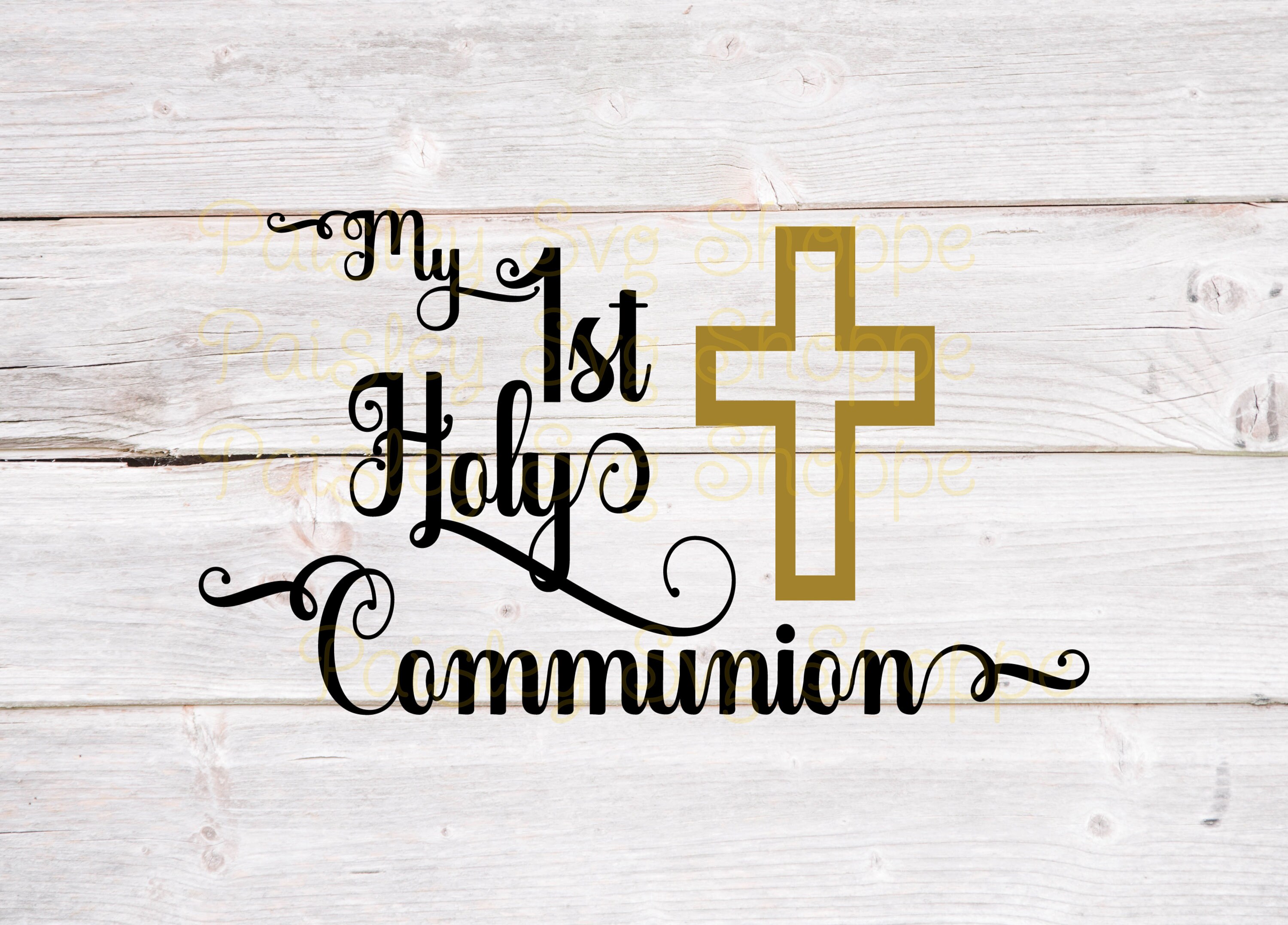My 1st Holy Communion Svg, Communion Invitation Svg, First Communion ...