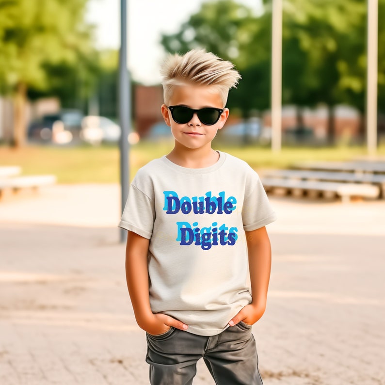 Double Digits Svg, 10th Birthday Gift Svg, 10th Birthday Shirt Svg ...