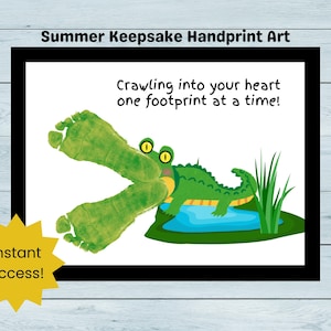 Summer Handprint Craft, Printable Activity Babies, Toddlers DIY ...