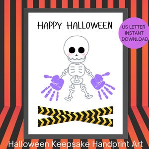 Halloween Handprint Craft, Printable Activity Babies, Toddlers DIY ...