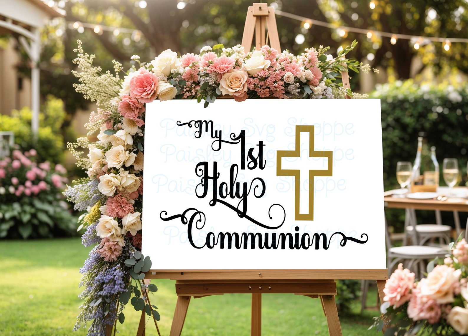 My 1st Holy Communion Svg, Communion Invitation Svg, First Communion ...