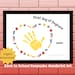 First Day Daycare Handprint Craft, Printable Activity Babies, Toddlers ...