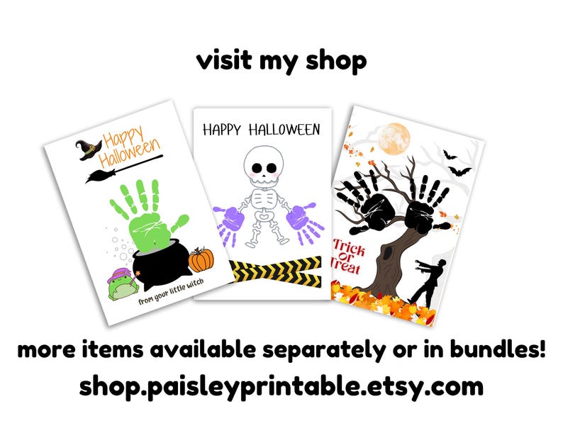 Halloween Handprint Craft, Printable Activity Babies, Toddlers DIY ...