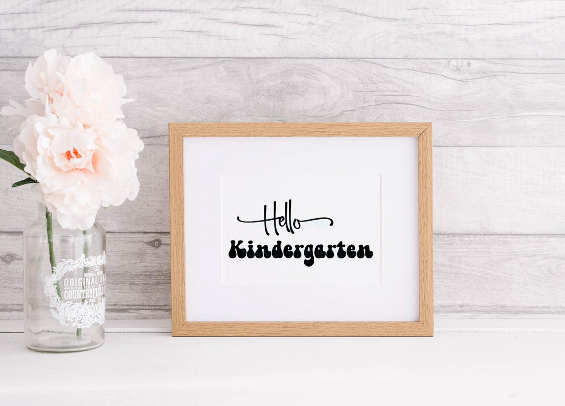 Hello Kindergarten Svg, Bulletin Board Svg, Back to School Shirt Svg ...