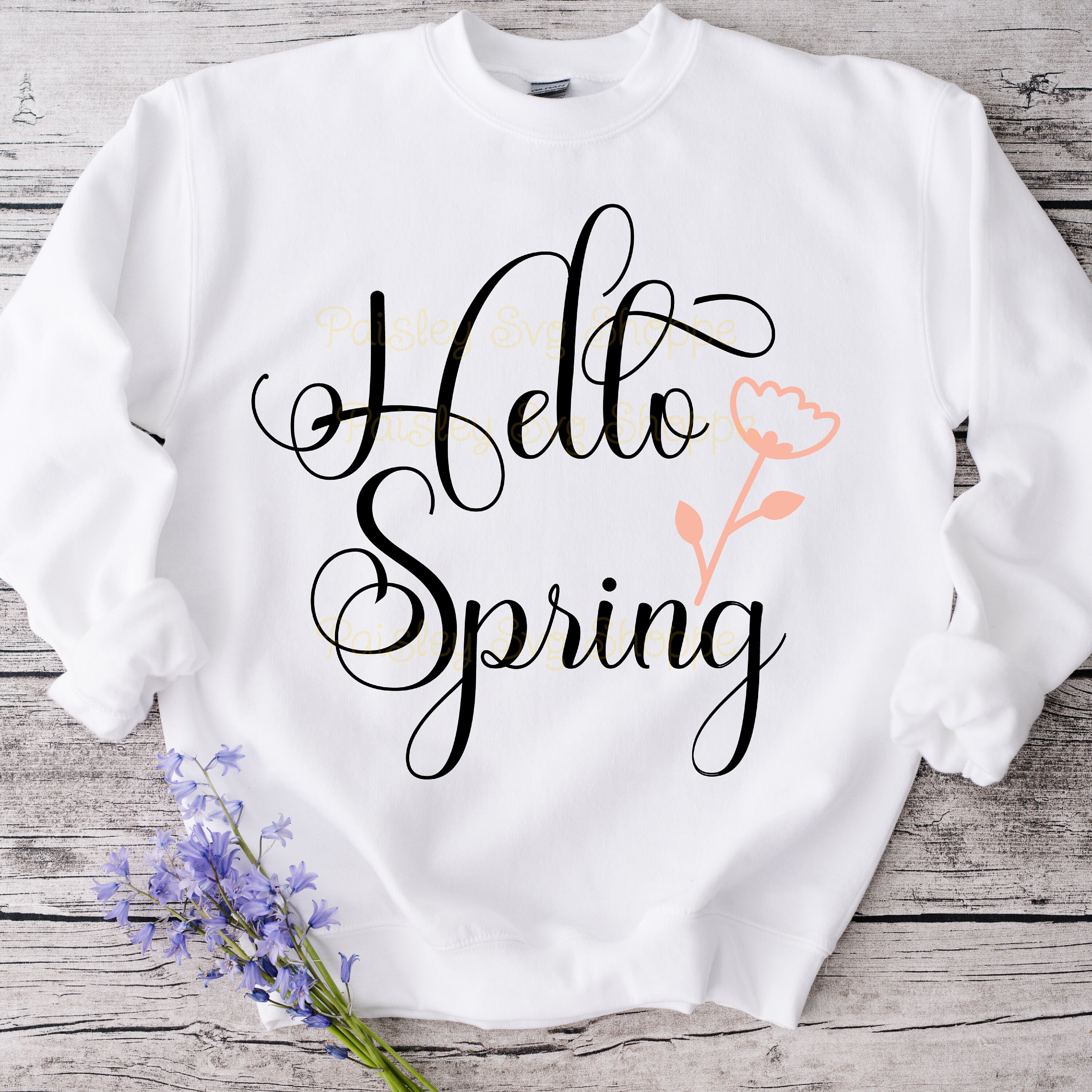 Hello Spring Svg, Spring Shirt Svg, Spring Mug Svg, Spring Pillow Svg ...