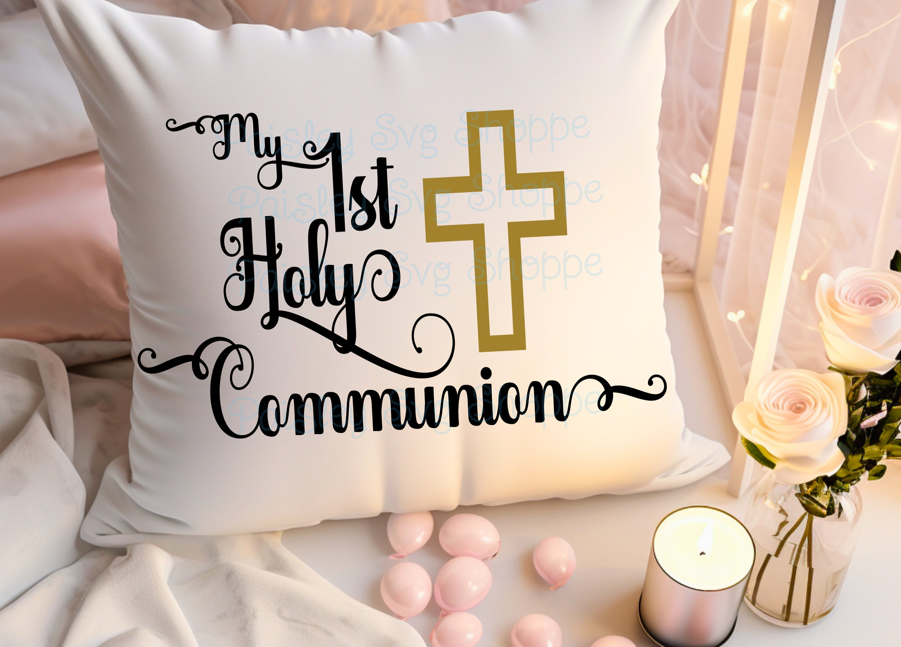 My 1st Holy Communion Svg, Communion Invitation Svg, First Communion ...