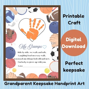 Grandparents Day Handprint Craft, Printable Activity Babies, Toddlers ...