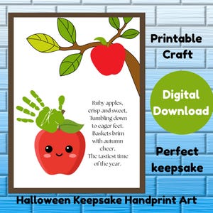 Autumn Handprint Craft, Printable Activity Babies, Toddlers DIY ...