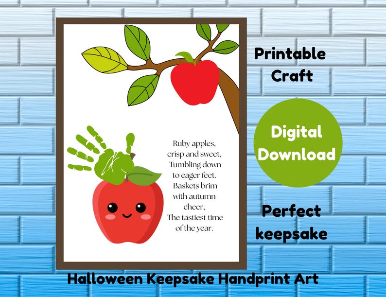 Autumn Handprint Craft, Printable Activity Babies, Toddlers DIY ...