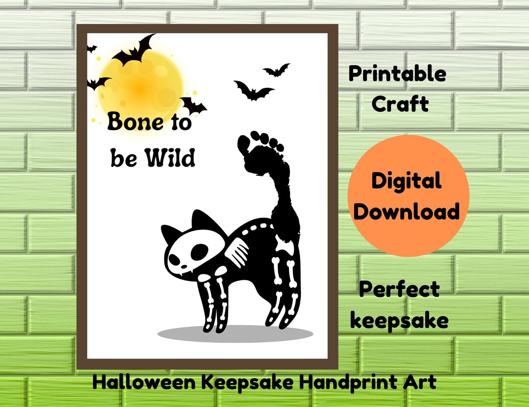 Halloween Handprint Craft, Printable Activity Babies, Toddlers DIY ...