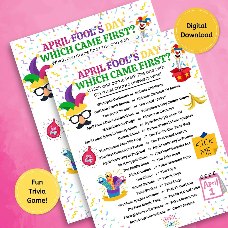 April Fools Day Birthday Cards - Etsy