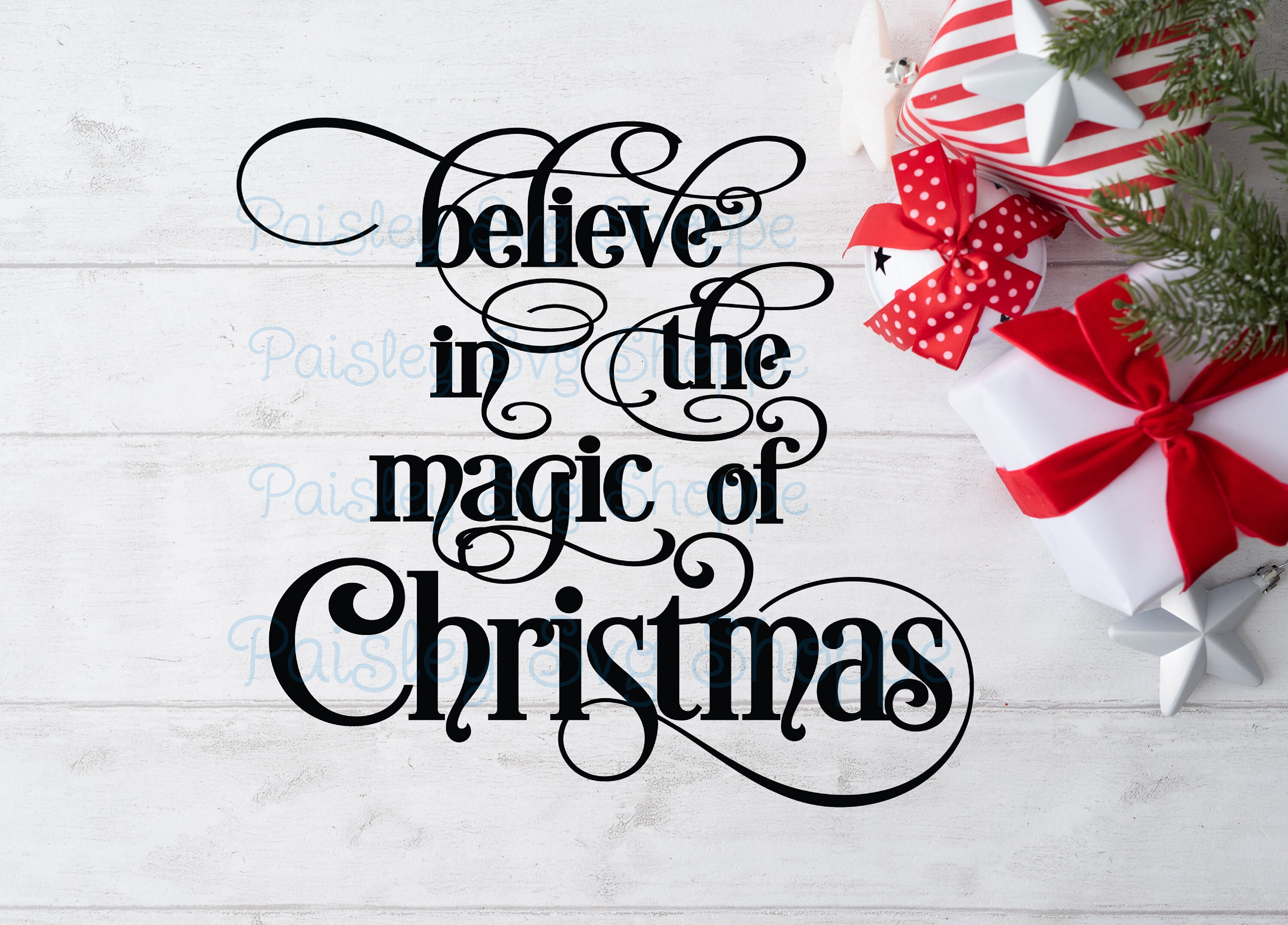 Believe in the Magic of Christmas Svg, Christmas Decor Svg, Santa Mug ...