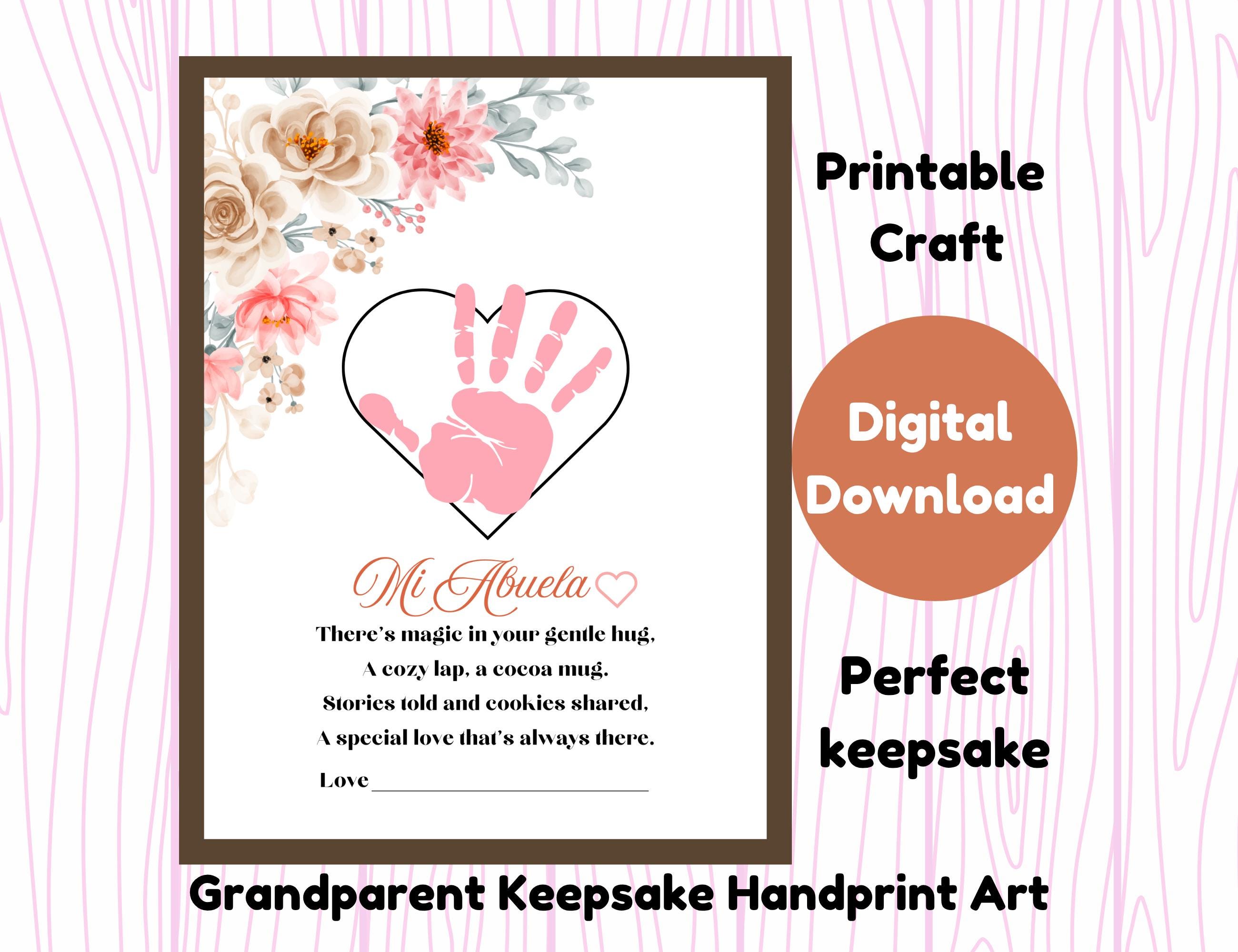Grandparents Day Handprint Craft, Printable Activity Babies, Toddlers ...
