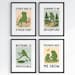Retro Frog Classroom Poster Set, Inspirational Wall Art for Homeschool ...