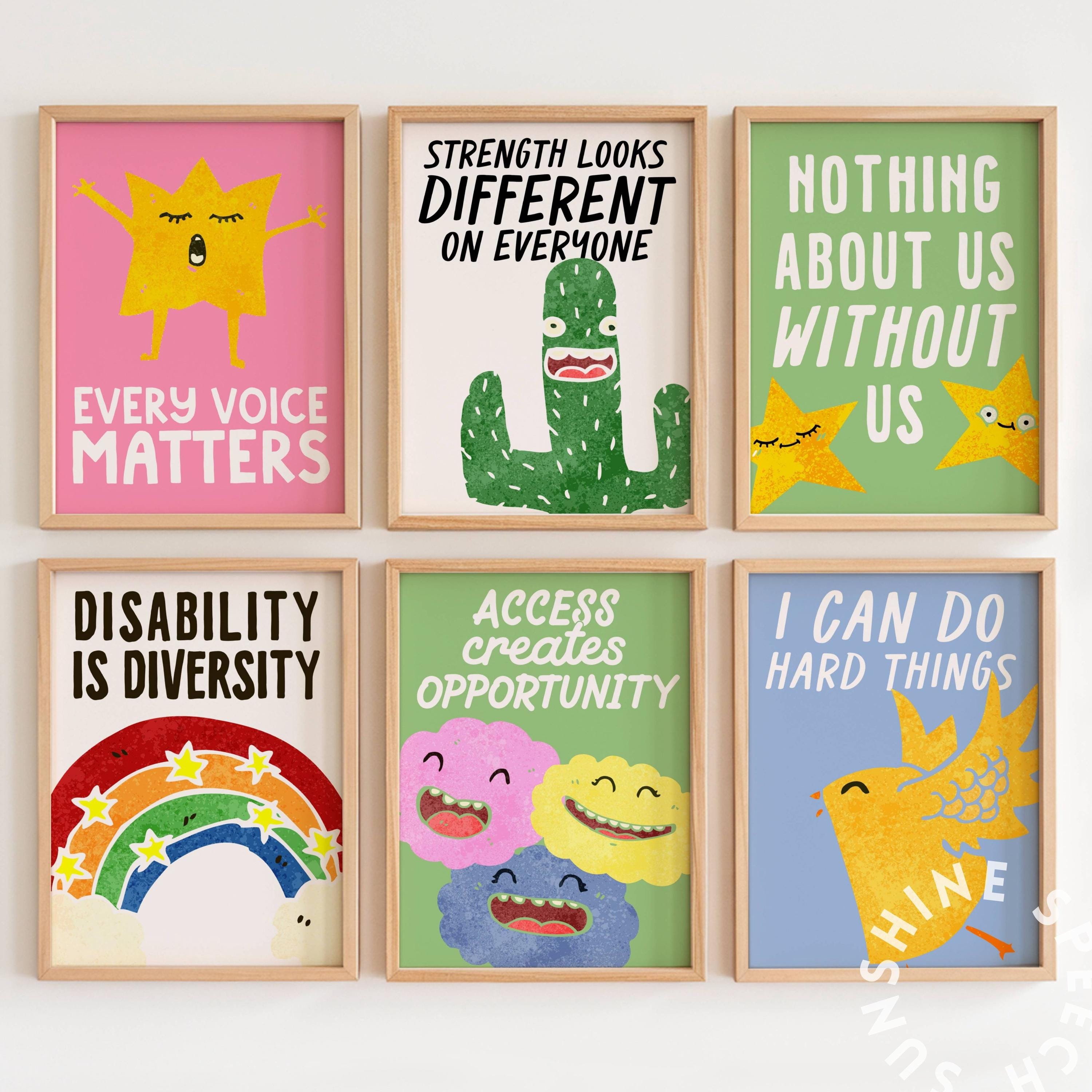 Disability Awareness Poster Set | 18 Digital Prints | Special Education ...