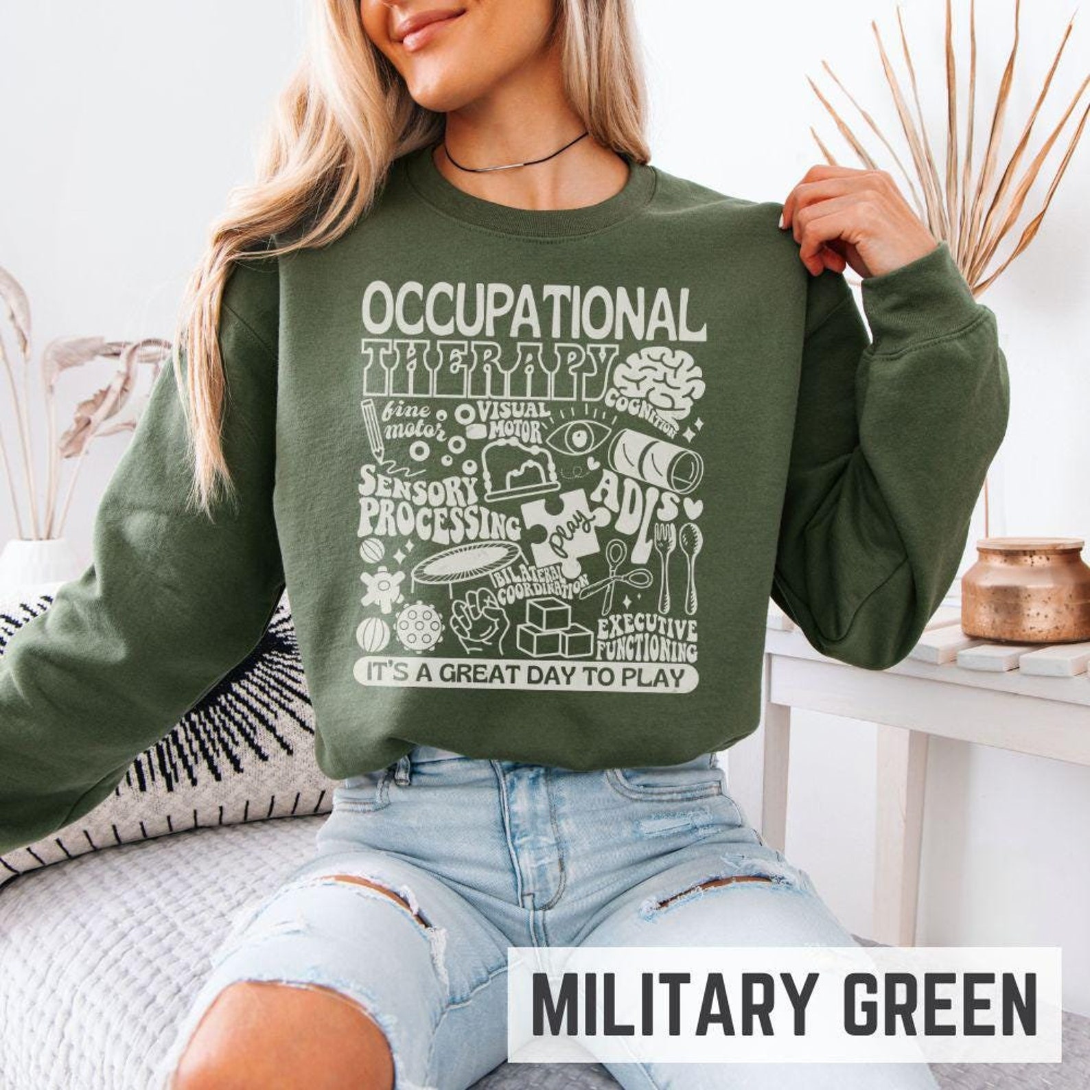 Occupational Therapy Scope of Practice Sweatshirt, OT Crewneck ...