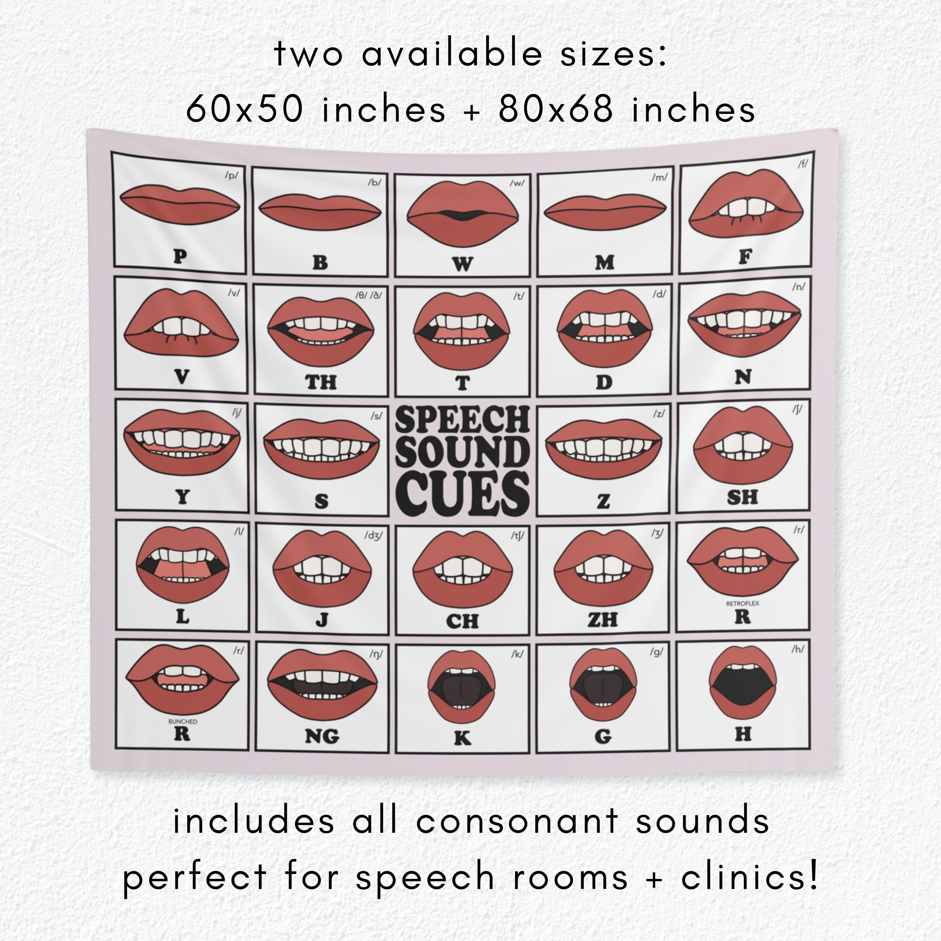Speech Sound Cue Tapestry for Speech Therapists | Visual Speech Therapy ...