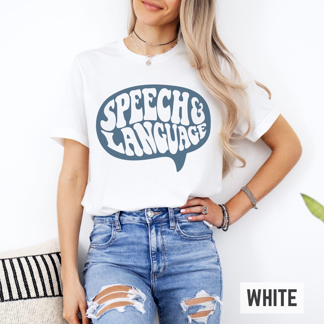 Speech and Language Speech Bubble Shirt, SLP Shirt, Speech Therapist ...