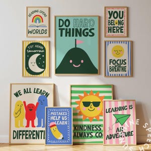 Teacher Classroom Poster Set | Growth Mindset Decor | Inclusive Class ...