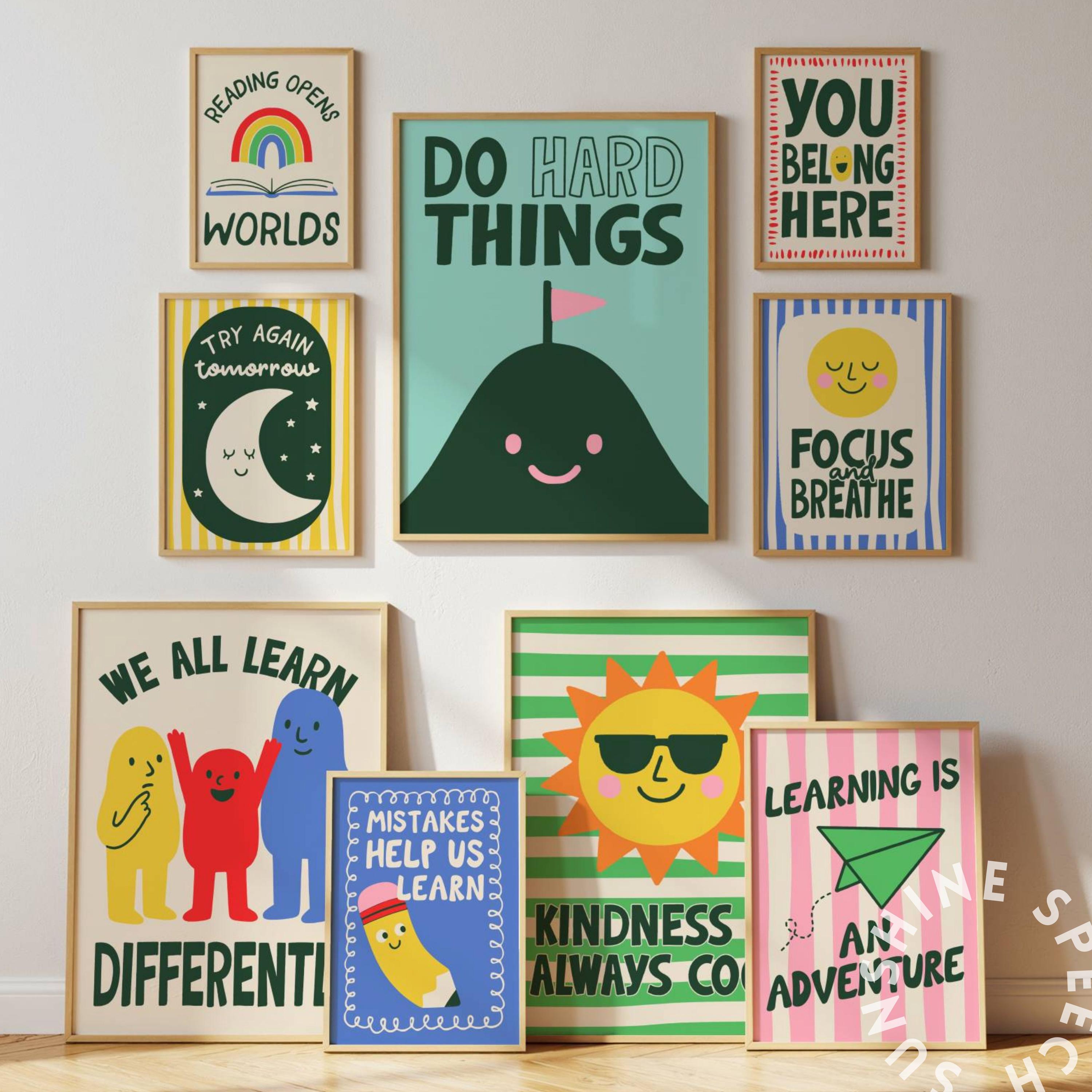 Teacher Classroom Poster Set | Growth Mindset Decor | Inclusive Class ...