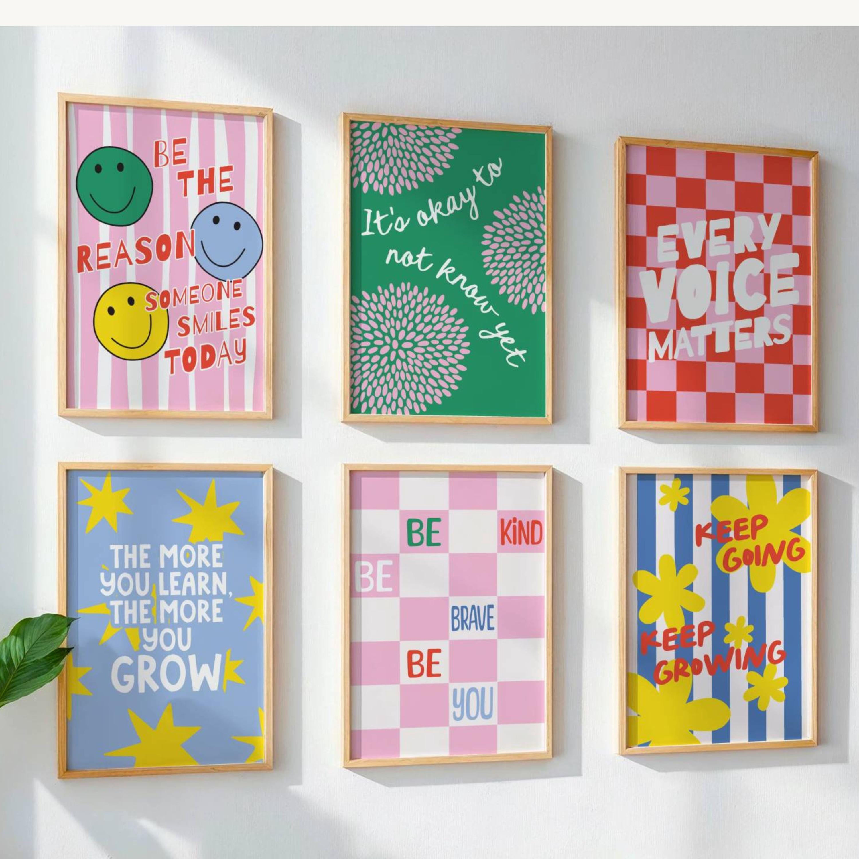 Classroom Decorative Posters, Teacher Wall Decor, Growth Mindset ...