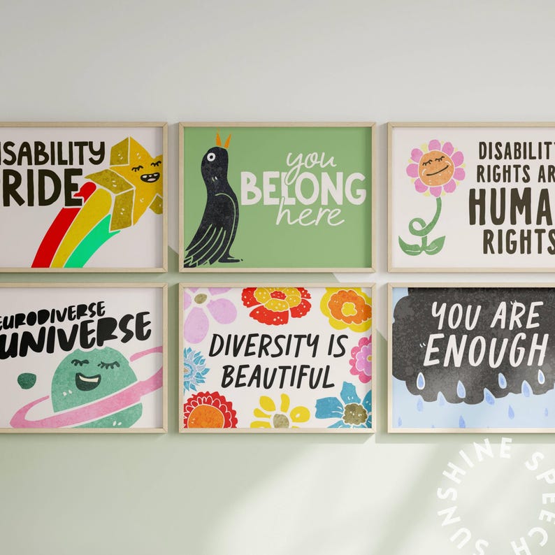 Disability Awareness Poster Set | 18 Digital Prints | Special Education ...