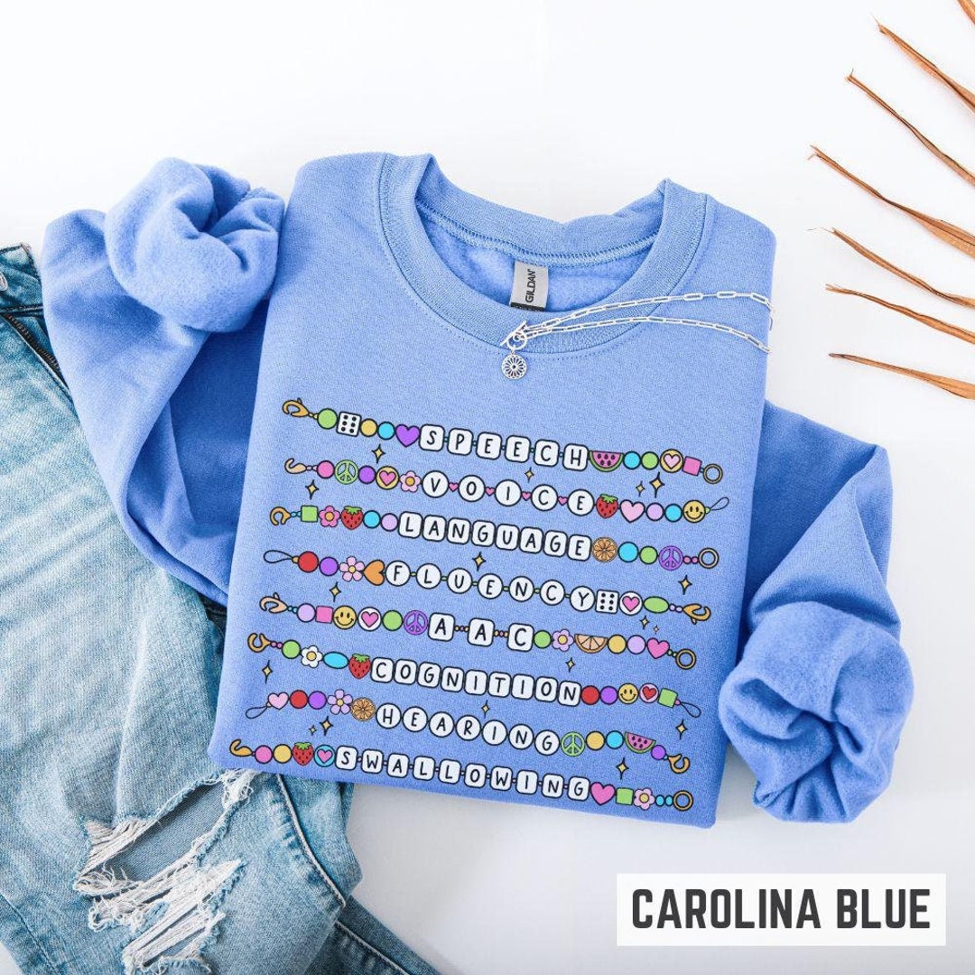 SLP Scope of Practice Friendship Bracelet Sweatshirt, Speech Therapy ...