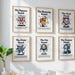 Retro Speech Therapy Poster Set, Sound Cue Posters for Clinic, SLP Wall ...