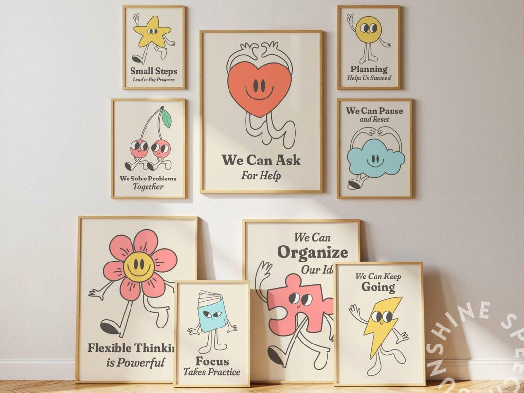 Executive Function Posters for Classroom Decor | Retro Growth Mindset ...