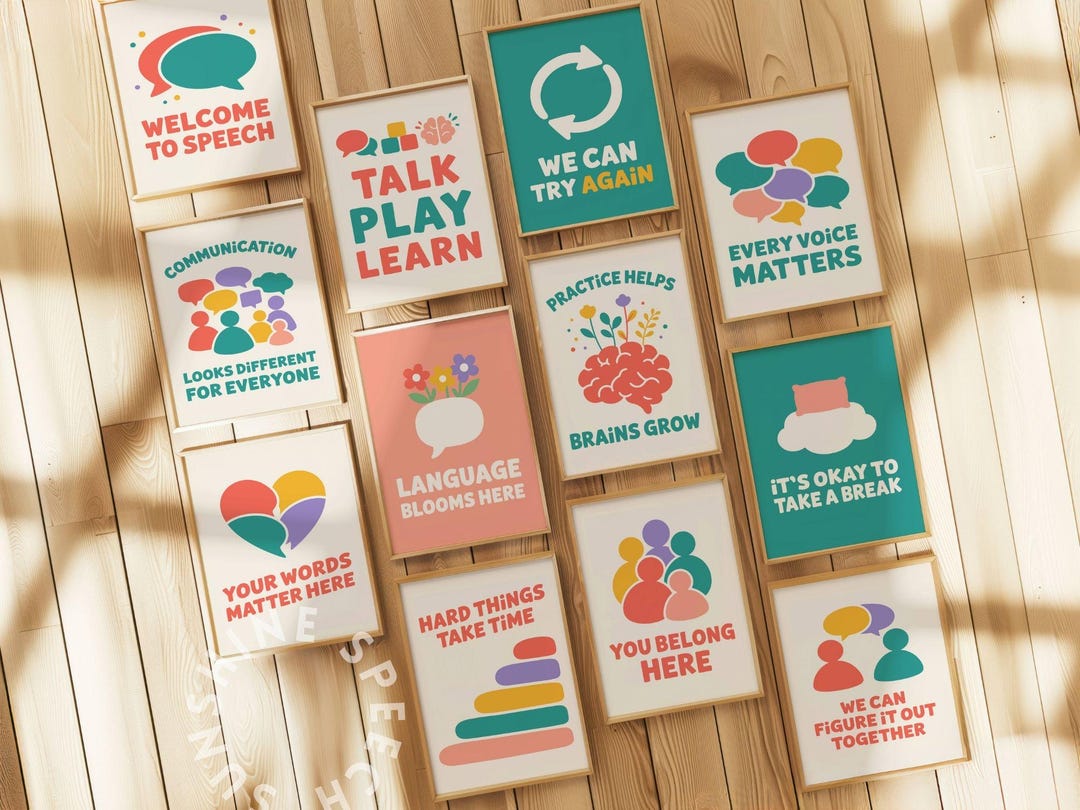 Speech & Language Growth Posters | Where Communication Grows | Speech ...
