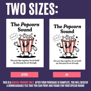 Retro Speech Therapy Poster Set, Sound Cue Posters for Clinic, SLP Wall ...