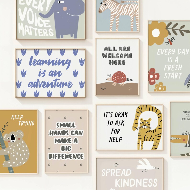 Preschool Decorative Posters, Teacher Wall Decor, Growth Mindset ...