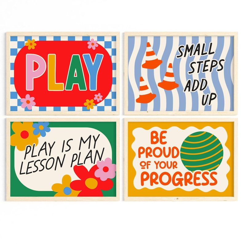 Physical Therapy Wall Art Set | PT Motivational Posters | Physical ...