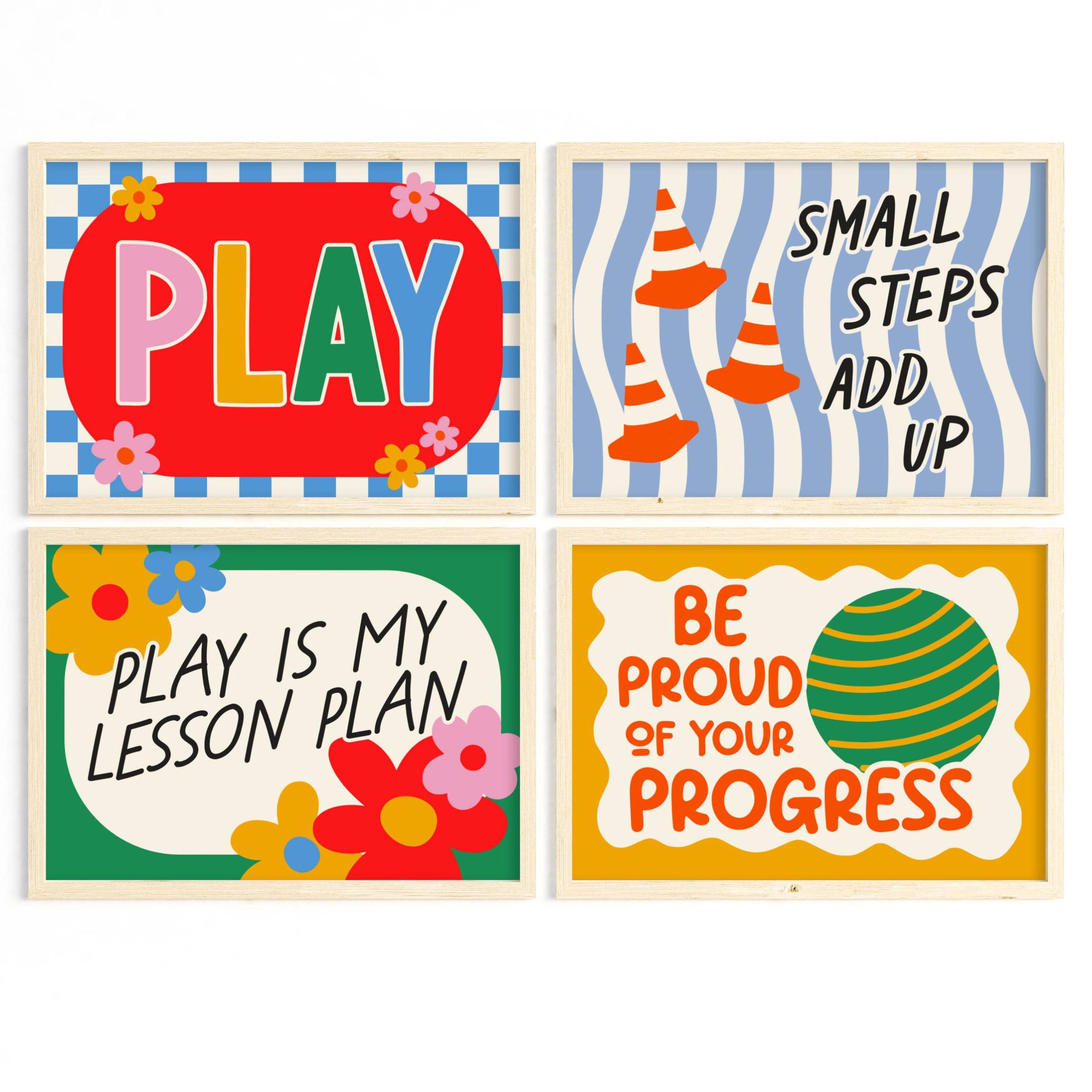 Physical Therapy Wall Art Set | PT Motivational Posters | Physical ...