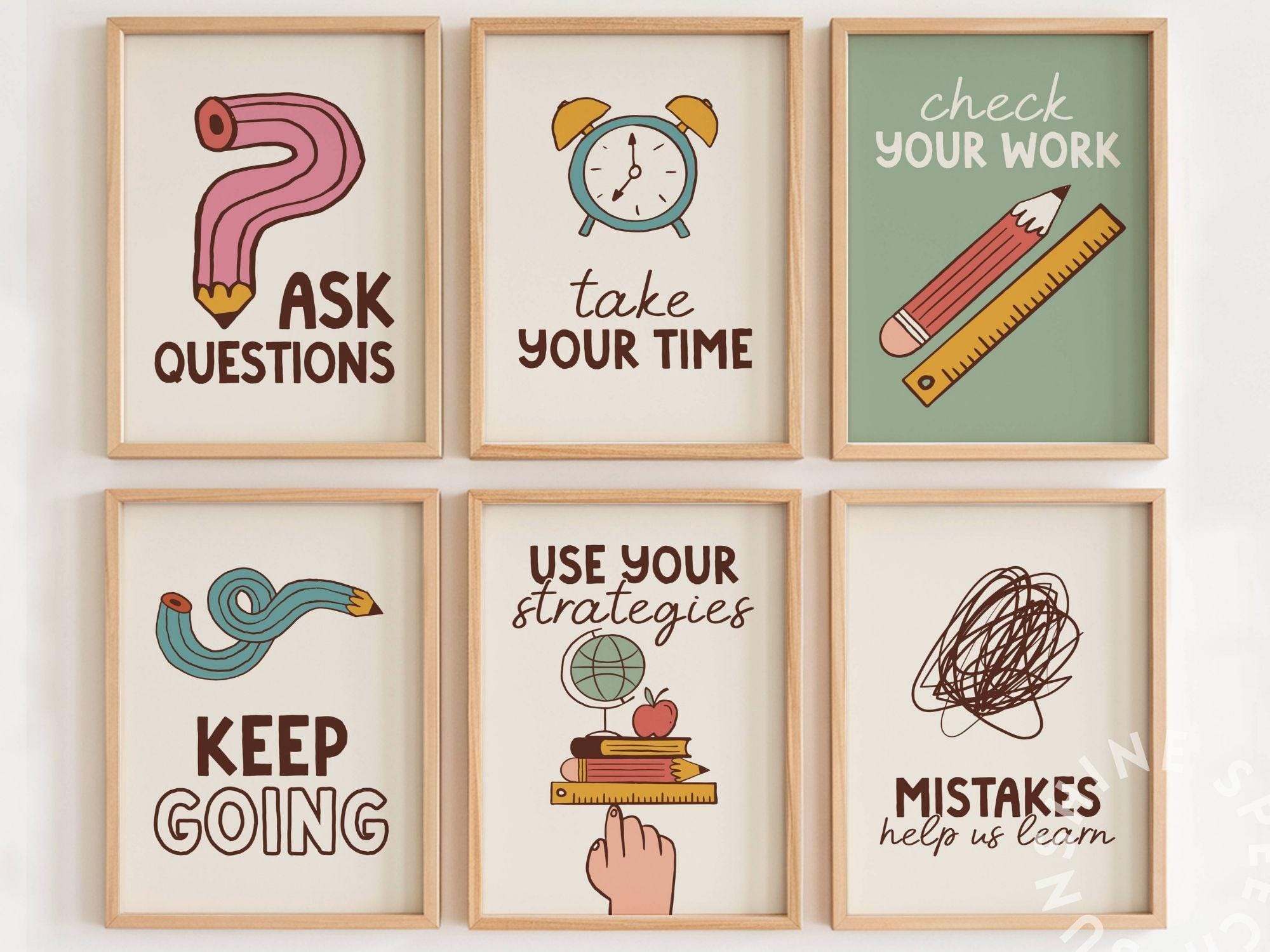 Classroom Expectations Posters | Retro Class Decor | Elementary School ...