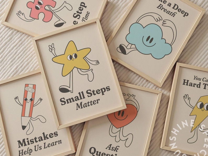 Retro Classroom Poster Set | Growth Mindset Classroom Decor ...