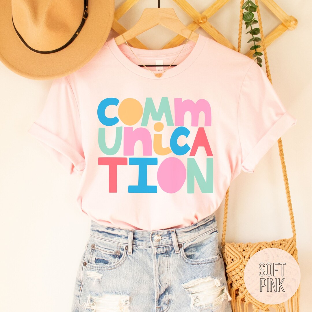 Communication Speech Therapist Shirt, Cute SLP Shirt, Speech Therapy ...