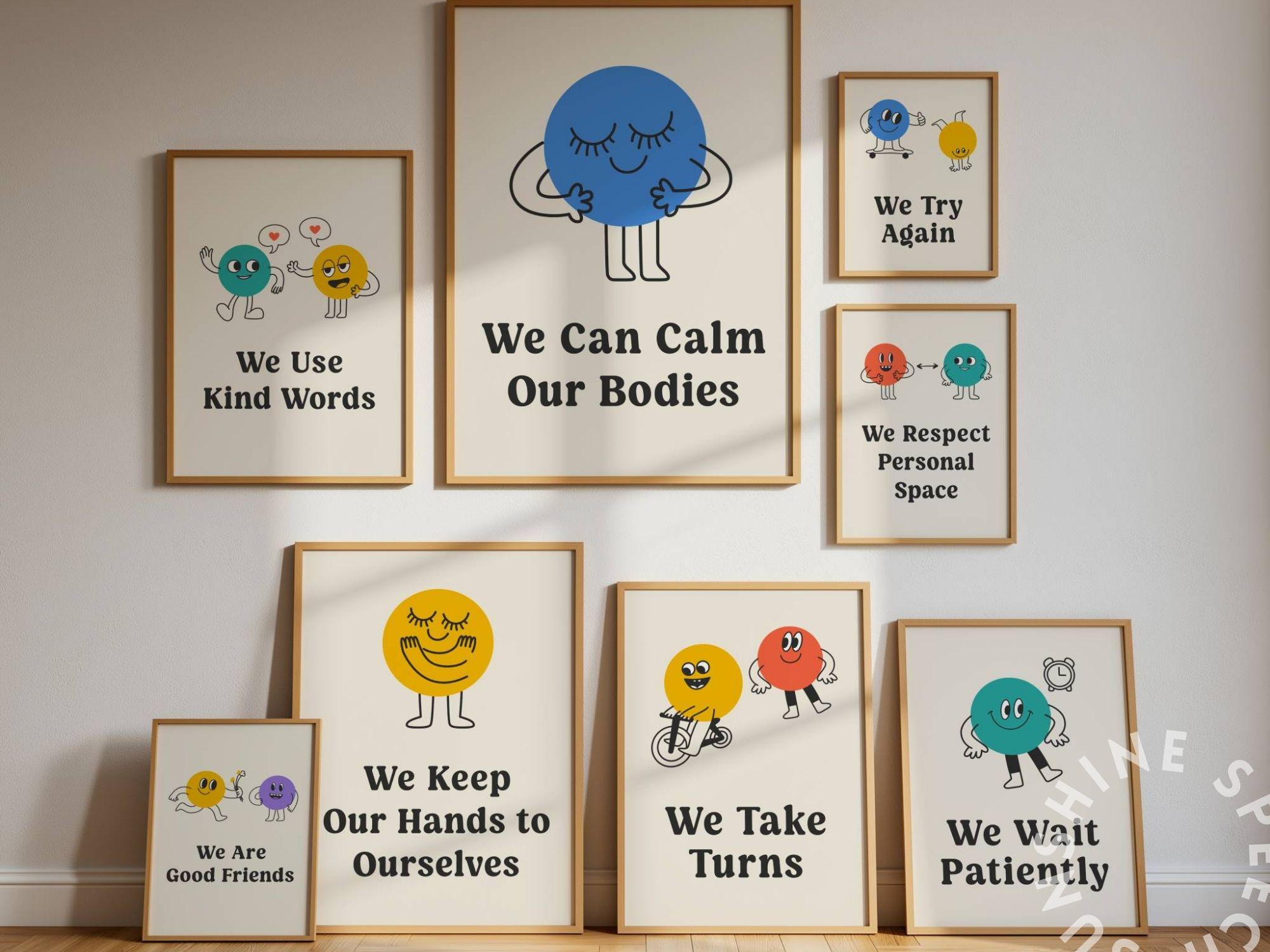 Social Skills Posters for Autism Classroom | Behavior Expectations ...
