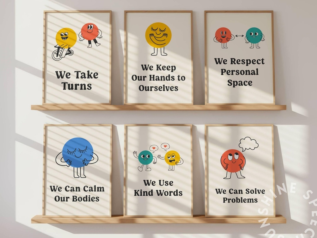Social Skills Posters for Autism Classroom | Behavior Expectations ...