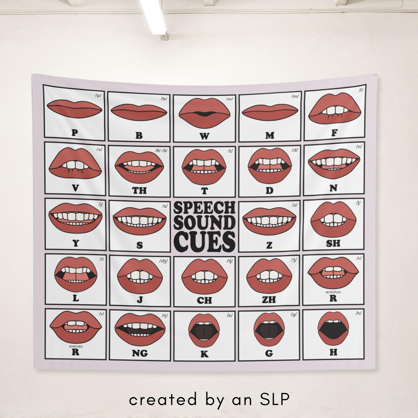 Speech Sound Cue Tapestry for Speech Therapists | Visual Speech Therapy ...