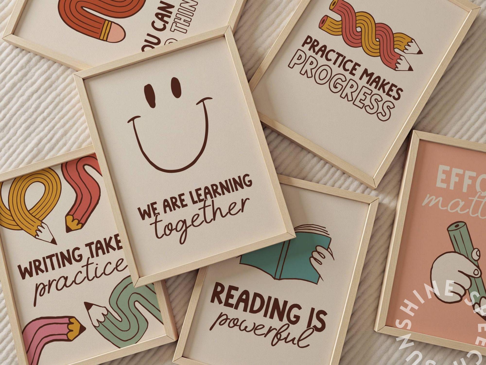 Classroom Expectations Posters | Retro Class Decor | Elementary School ...