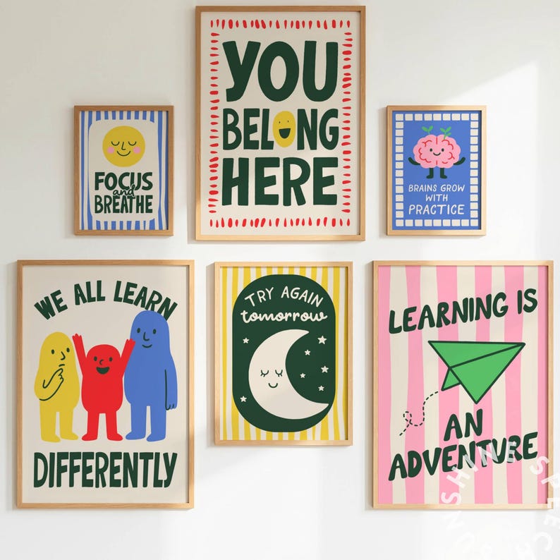 Teacher Classroom Poster Set | Growth Mindset Decor | Inclusive Class ...