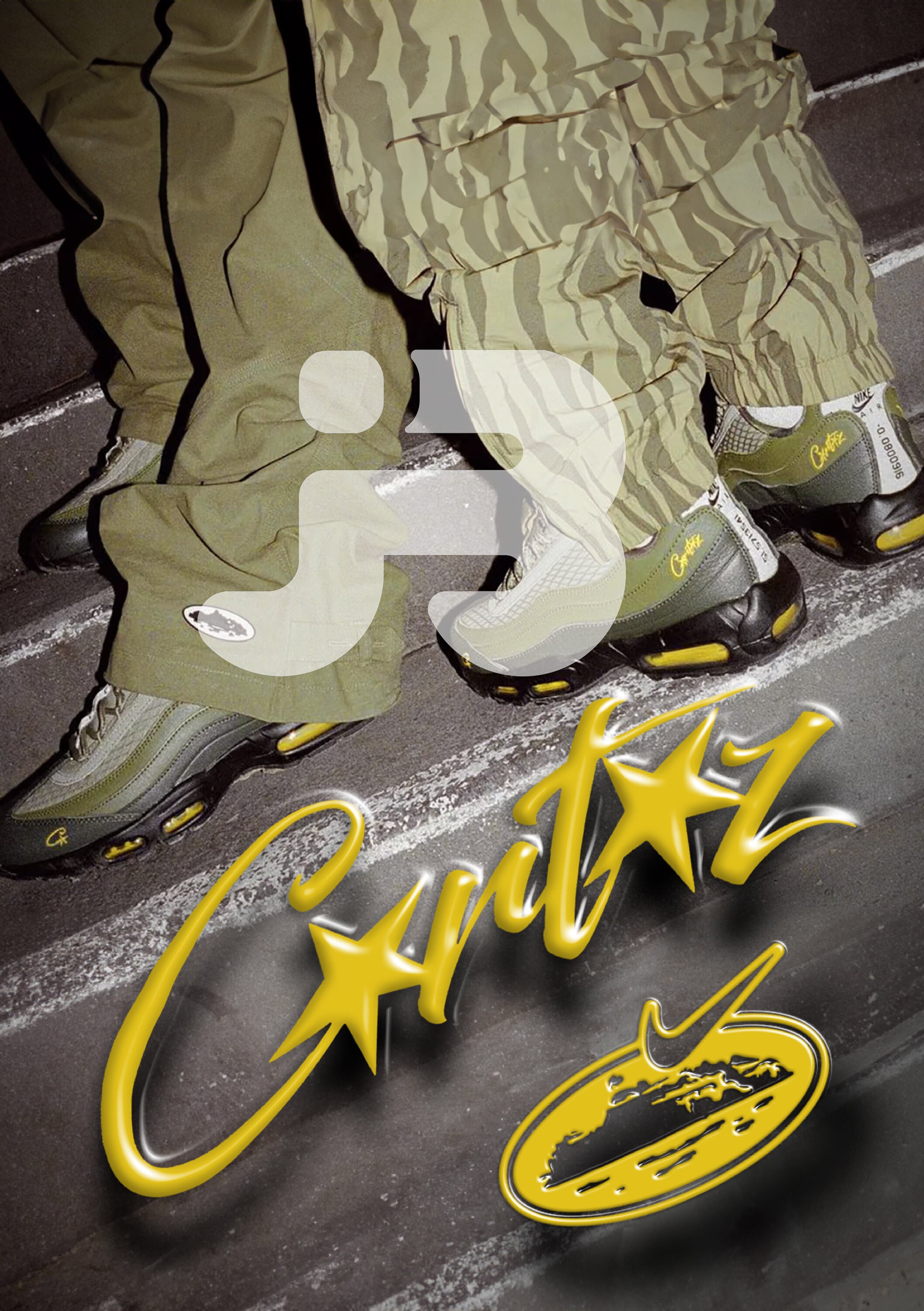 Corteiz X Nike Air Max 95 Poster Print - High Quality, Various Sizes ...