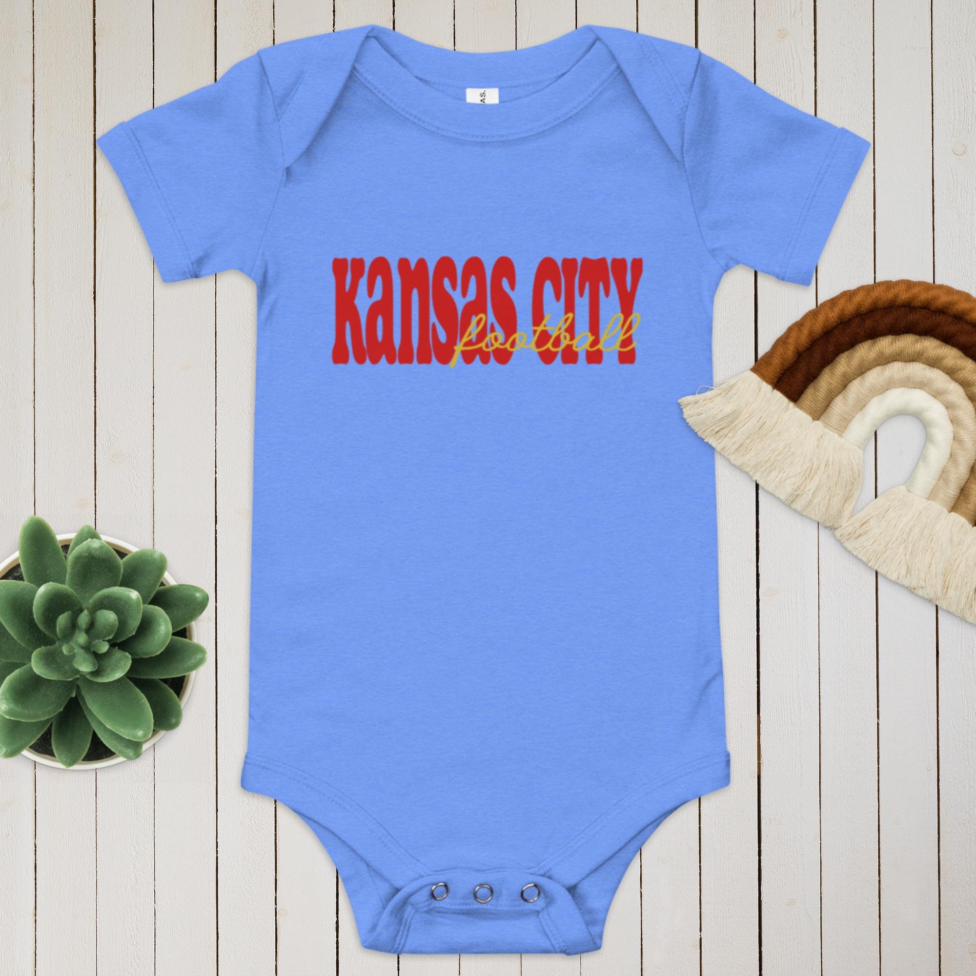 Kansas City Football Onesie KC Chiefs Baby Short Sleeve One - Etsy