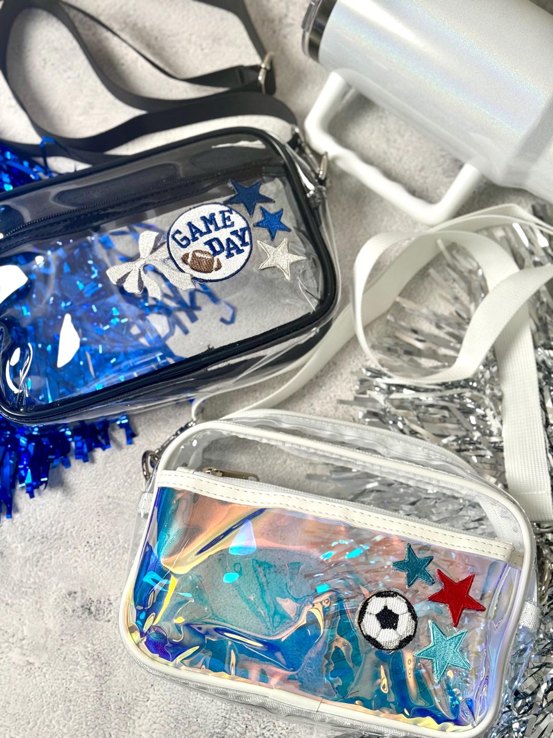 Clear Stadium Bag Game Day Custom Bag Stadium Clear Crossbody College ...