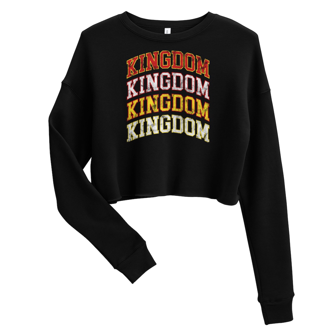 Kansas City Chiefs Kingdom Crop Sweatshirt Womens KC Chiefs Cropped Top ...