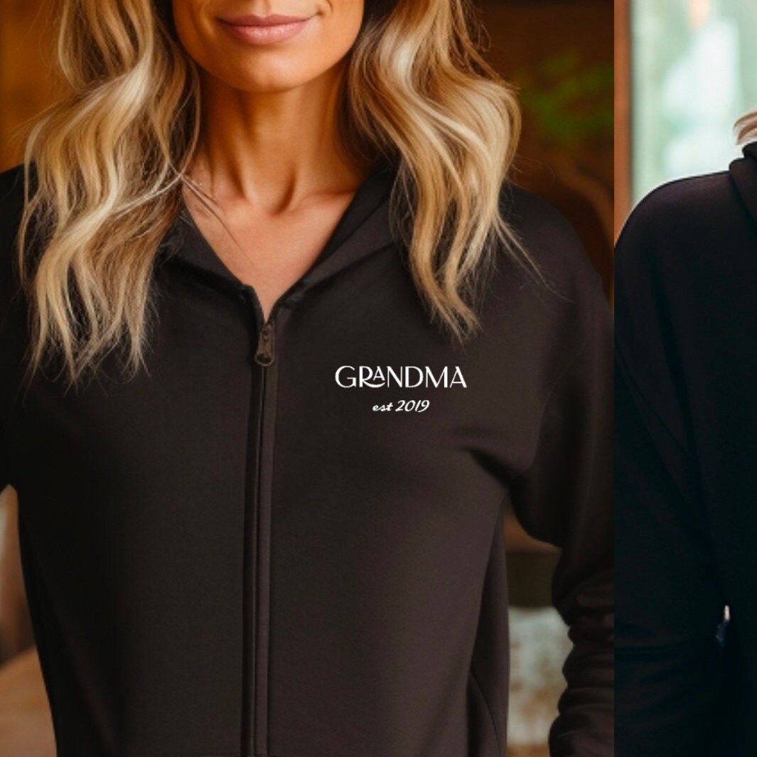 Customized Zip up Grandma Gigi Weezer Yaya Hoodie, Custom Gift ...